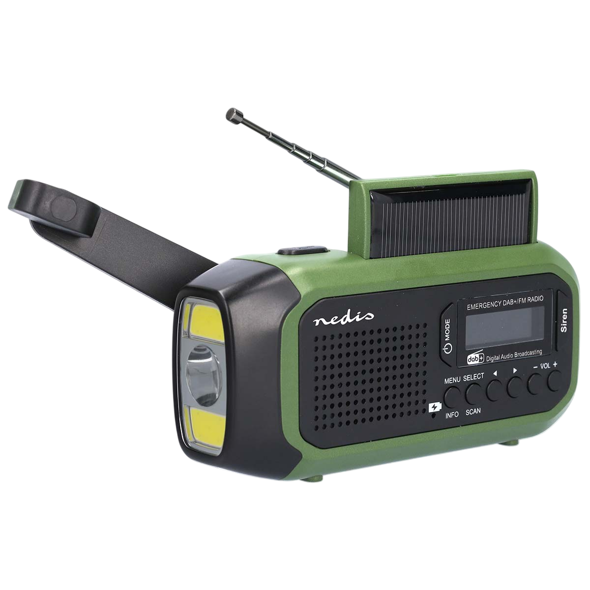 Nödradio FM/AM/DAB med vev, solarpanel och – St George – St George ...