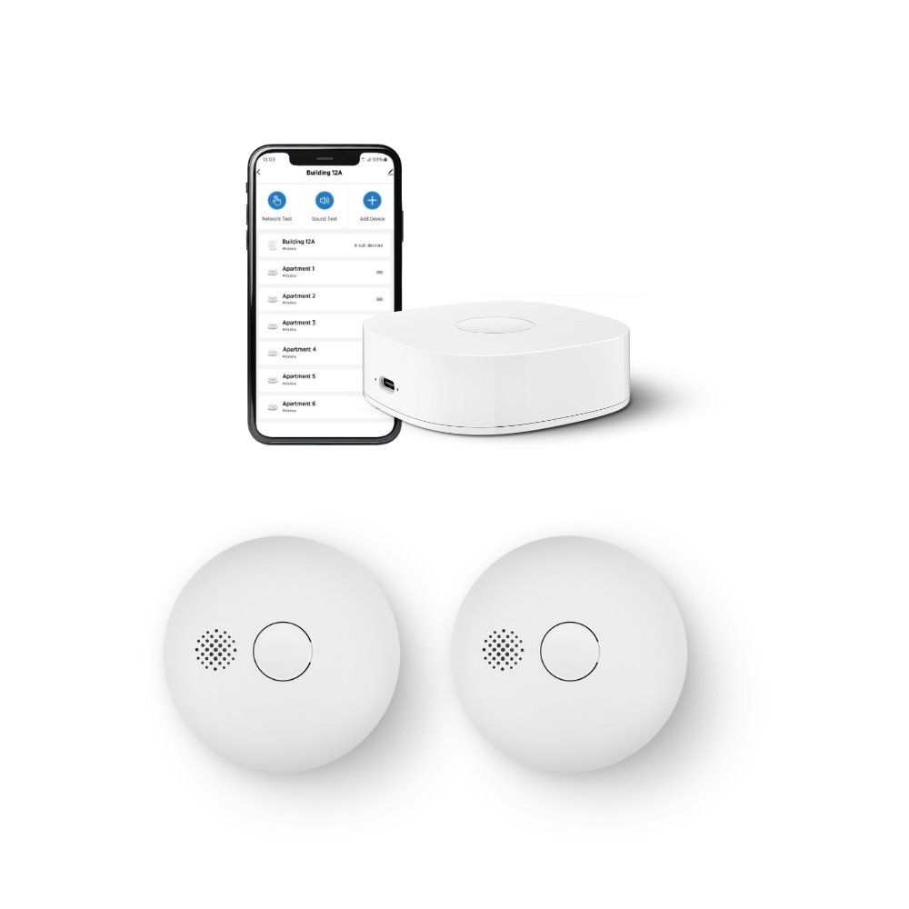 Startpaket Housegard Luma med 2 brandvarnare och hubb – St George ...